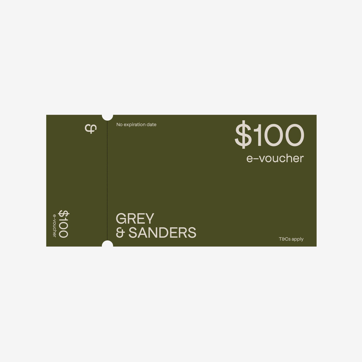 $100 E-Voucher – Grey & Sanders