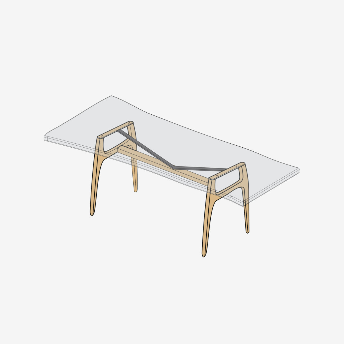 Case Dining Table Legs - Ashwood – Grey & Sanders