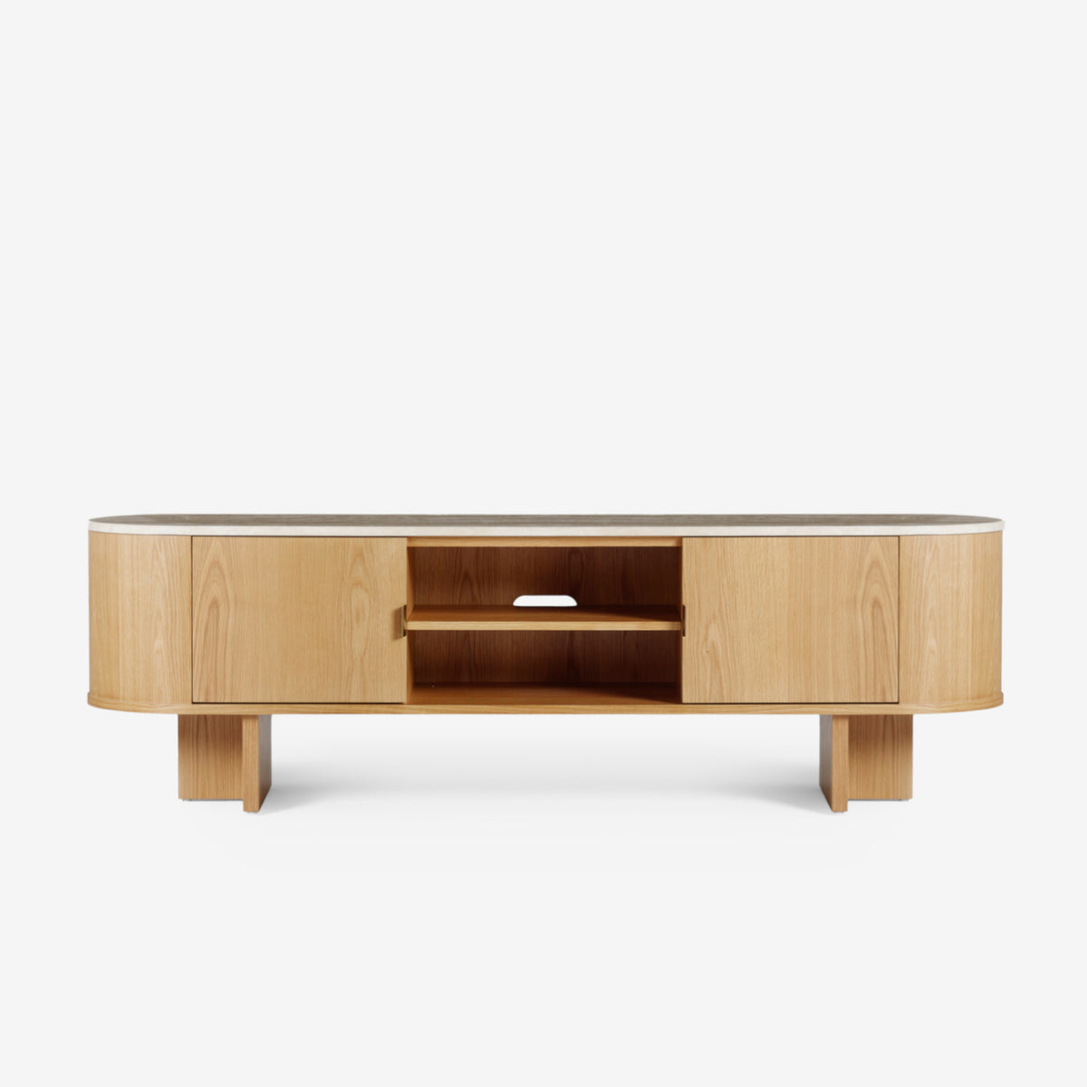 Tivoli TV Console - Oak – Grey & Sanders