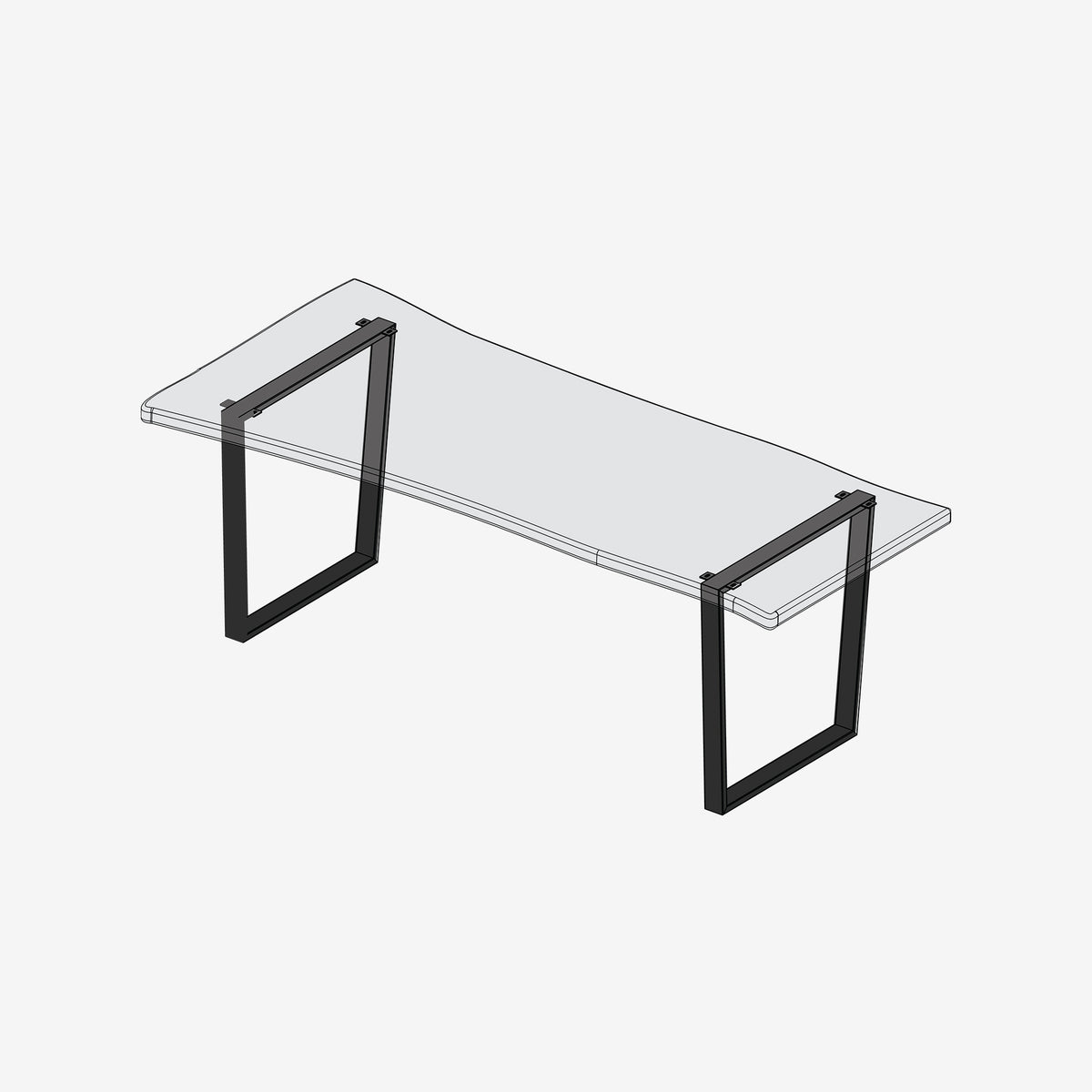 Vidal Dining Table Legs – Grey & Sanders