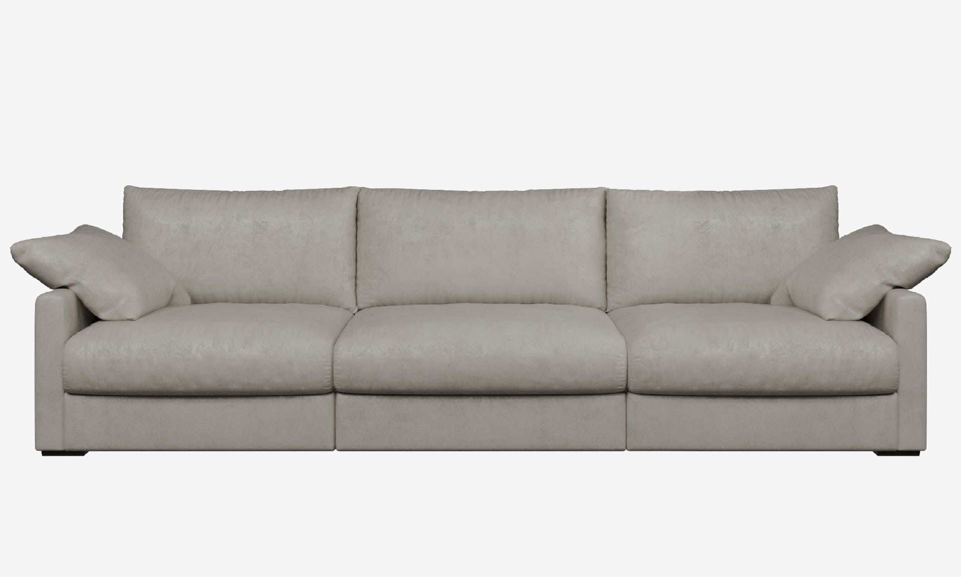 Grey leather 4 seater sofa store